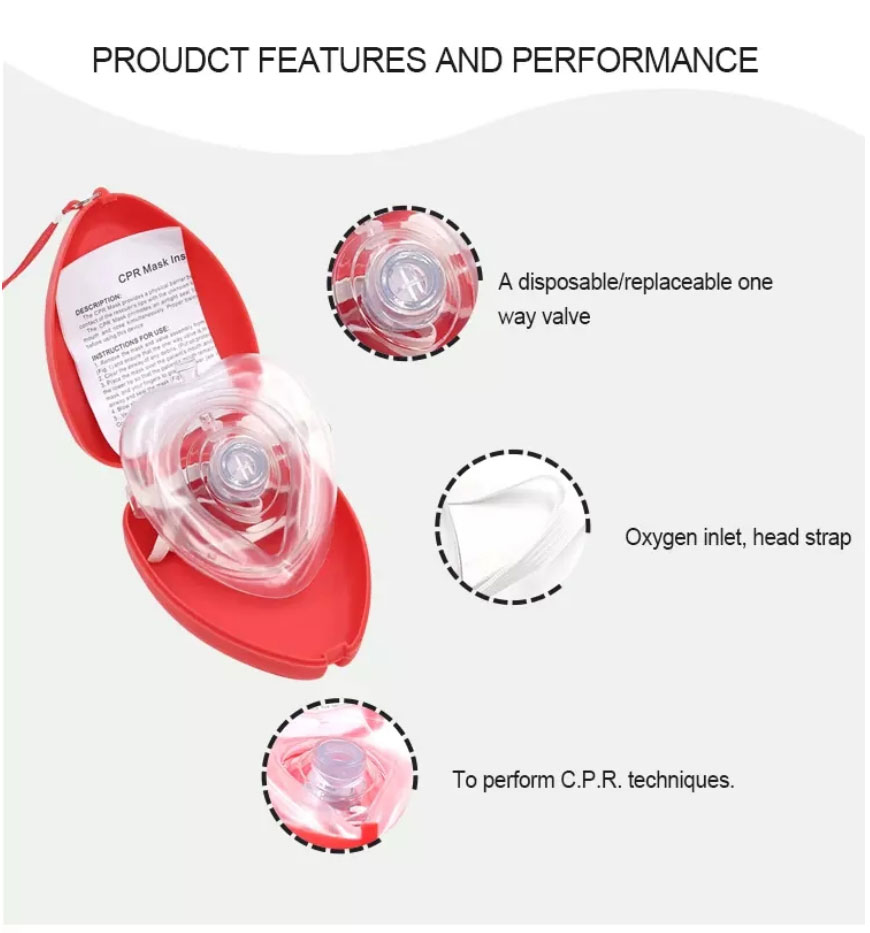 CPR Pocket Mask With One-way Valve For Adult kids from China ...