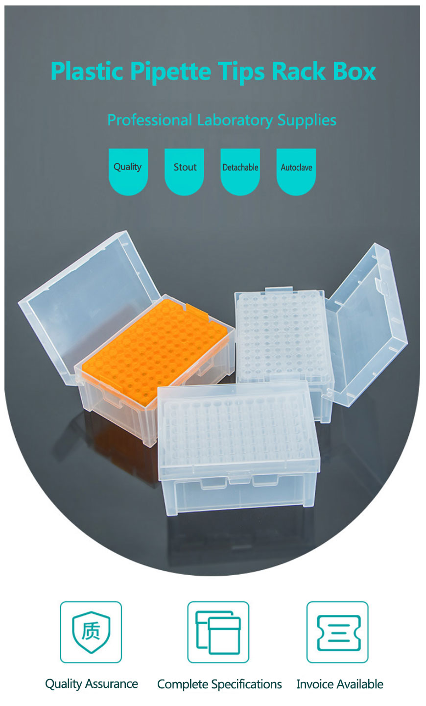 Universal Rectangular Plastic Pipette Tips Rack Box for Lab from China ...